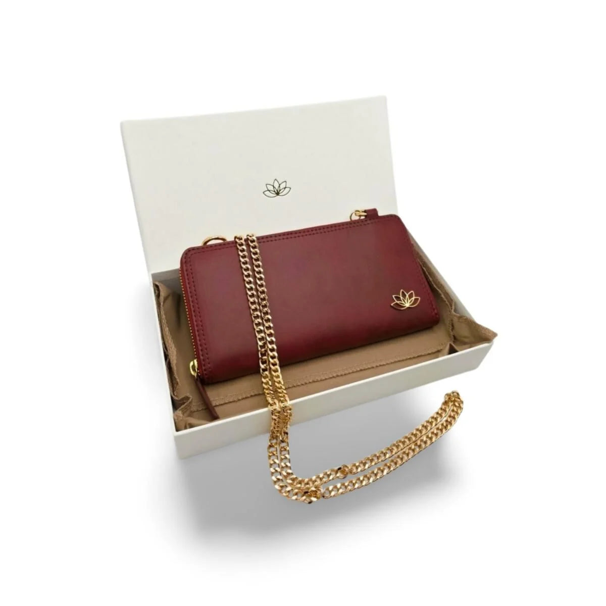 Burgundy Long Wallet – DEVA